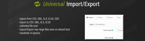 Universal Import/Export Pro OpenCart v1.5.x - v3.0.x
